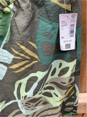 Reitmans | Pants & Jumpsuits | Reitmans Green Brown Leaf Print Wide Leg ...